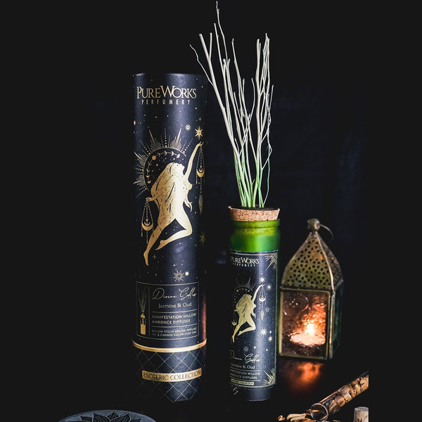 Divine Goddess Jasmine & Oud Manifestation Willow Diffuser - Crystal Impressions