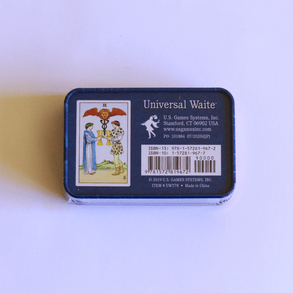 Universal Waite Tarot Deck in a Tin by Mary Hanson-Roberts - Crystal ...