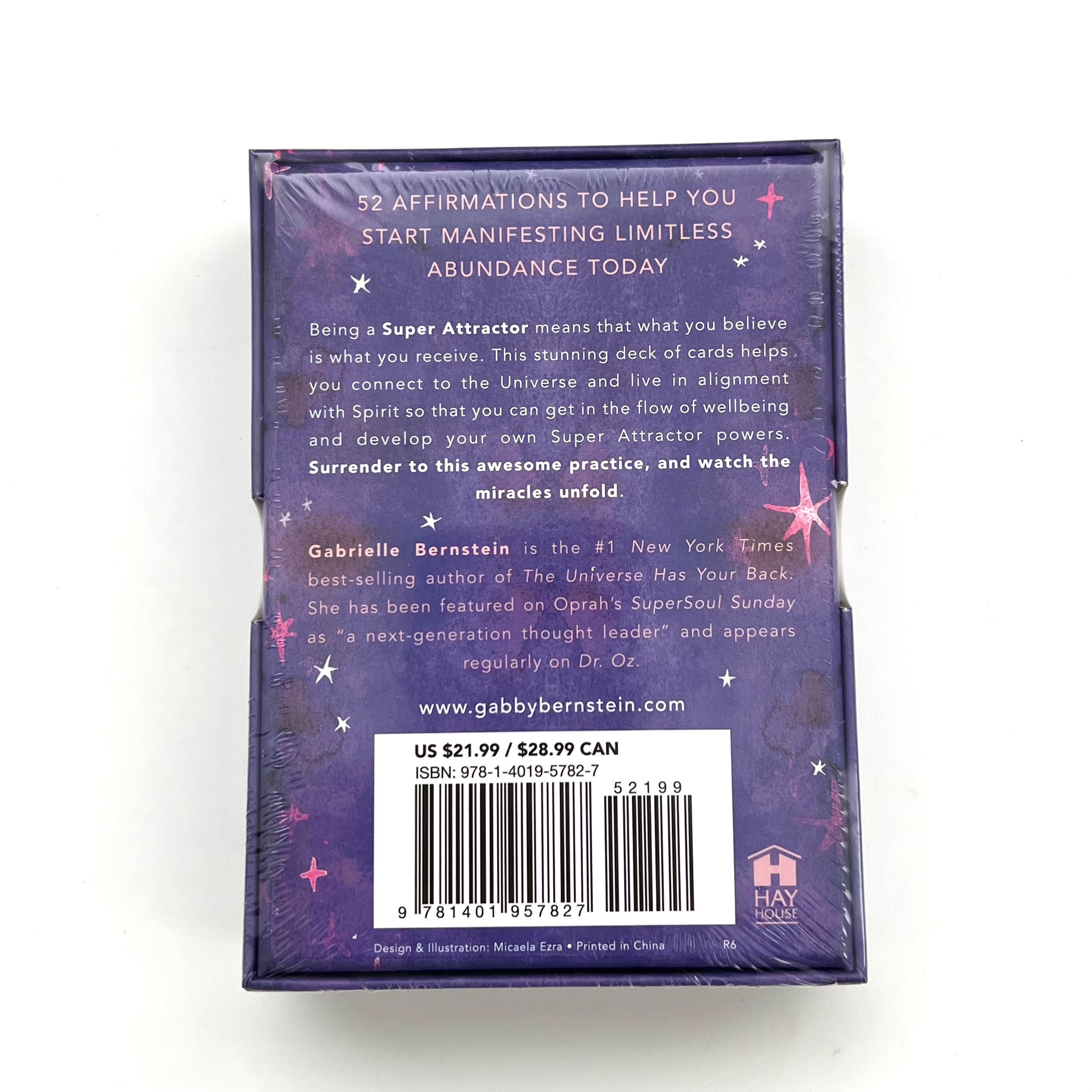 Super Attractor Cards by Gabrielle Bernstein (Auth) & Micaela Ezra (Ar - Crystal Impressions